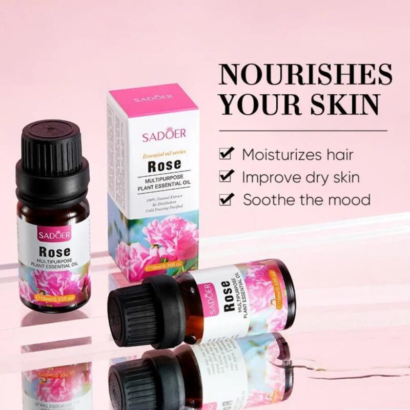 SADOER Rose Multipurpose Plant Essential Oil - meeru.pk